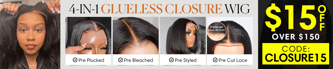 Layers Highlights Bob With Bangs 4 In 1 Pre Everything Glueless Wigs - BFB018